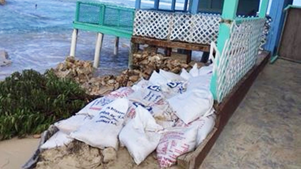 Salt Cay sending SOS messages, wicked waves battering hurricane weary ...