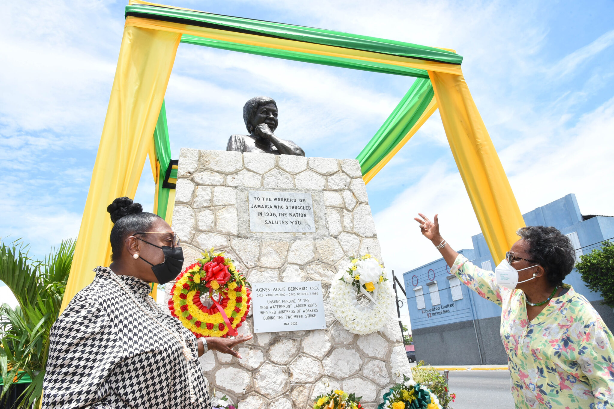JAMAICA: Bust of Labour Movement Activist Agnes Bernard Unveiled ...