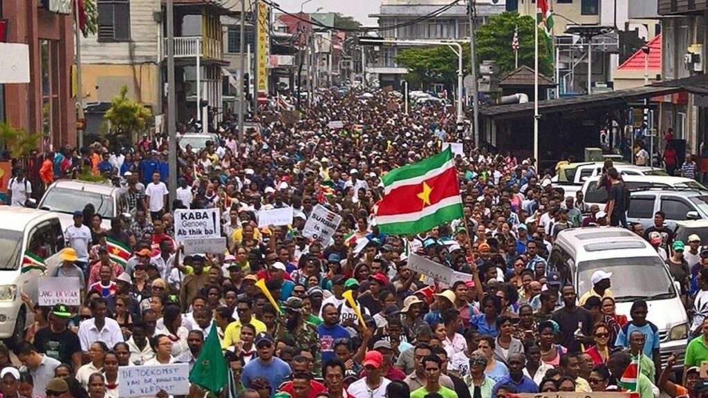 UN expressed its concern following violent protests in Suriname ...
