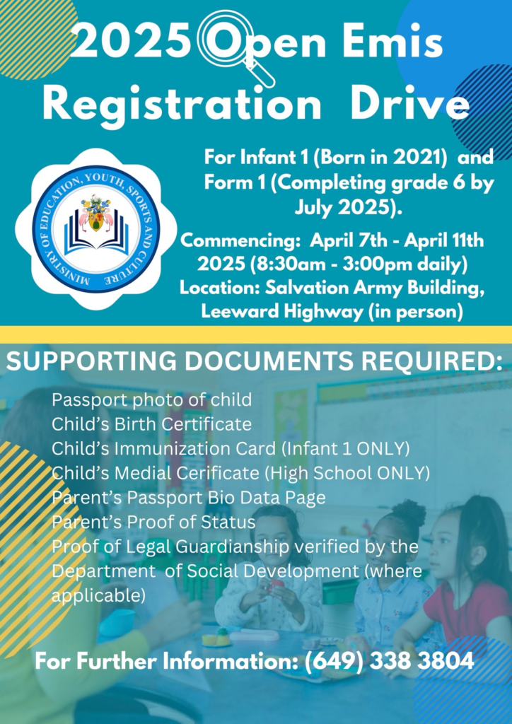 Student Registration 2025 Providenciales – Magnetic Media
