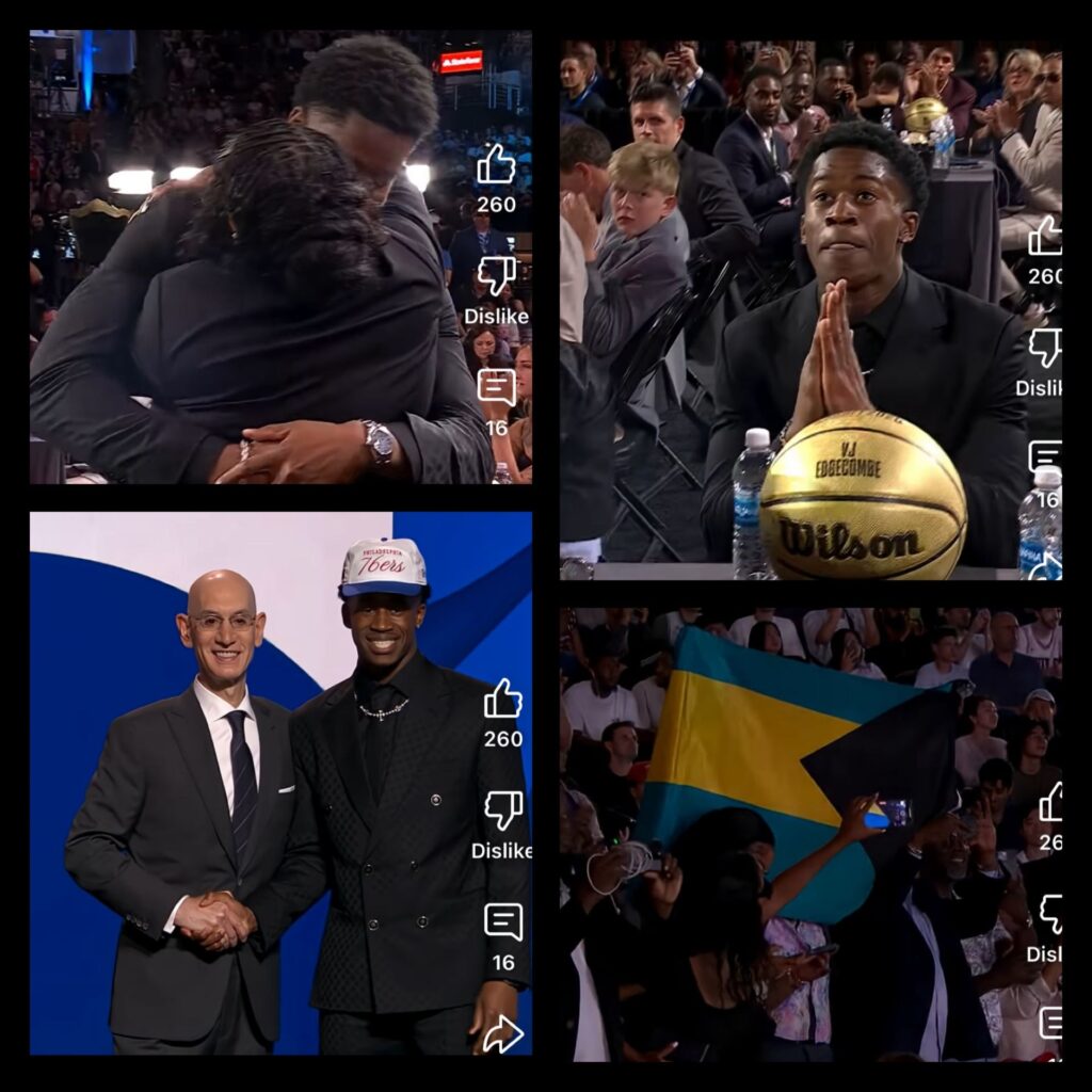 Bahamian Pride: V.J. Edgecombe Becomes 76ers’ No. 3 NBA Draft Pick ...