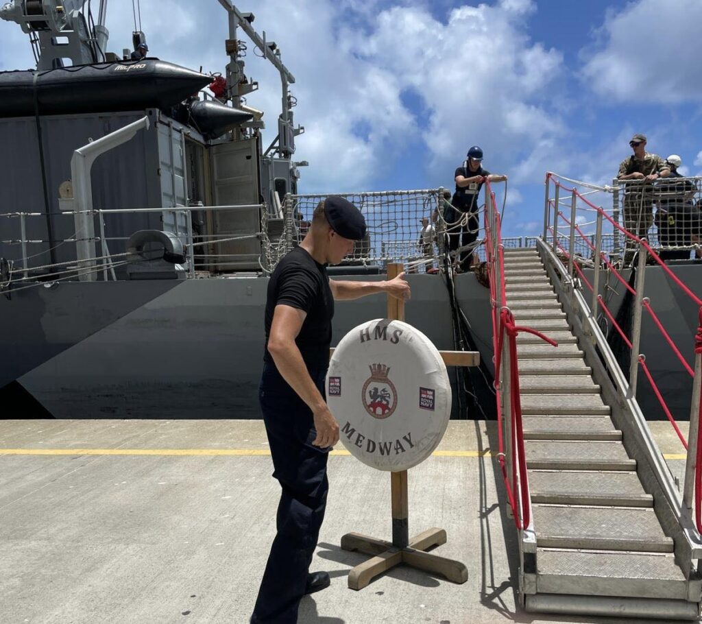 Royal Navy Chaplain Leads Communion at Grand Turk Prison During HMS ...